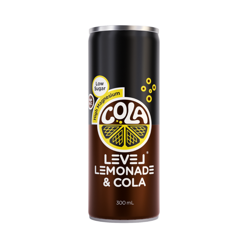 Level Lemonade & Cola Can 300ml - 12 Pack – Fitness Vending