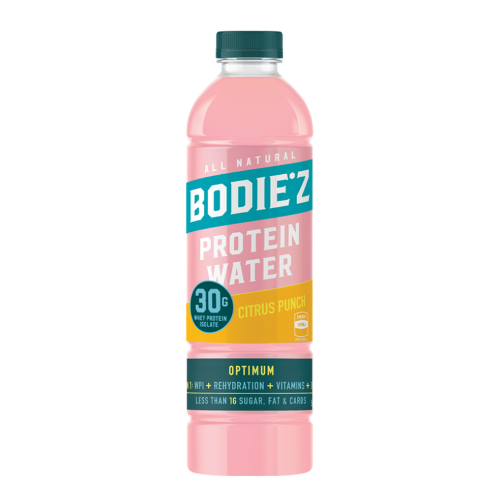 BODIE'Z Optimum 30g Protein Water 500ml Citrus Punch - 6 Pack – Fitness ...
