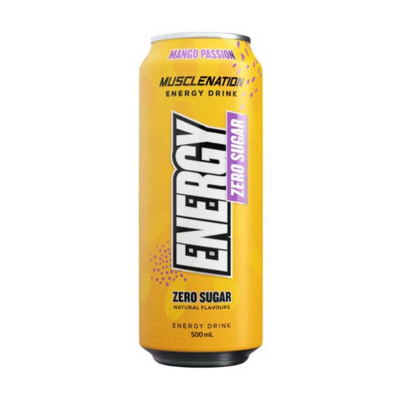 Muscle Nation Energy RTD 500ml Mango Passionfruit - 12 Pack – Fitness ...