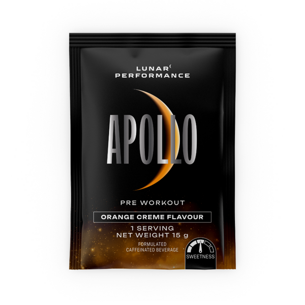 Lunar Performance APOLLO Pre-Workout Sachet Orange Creme - 10 Pack CLE ...