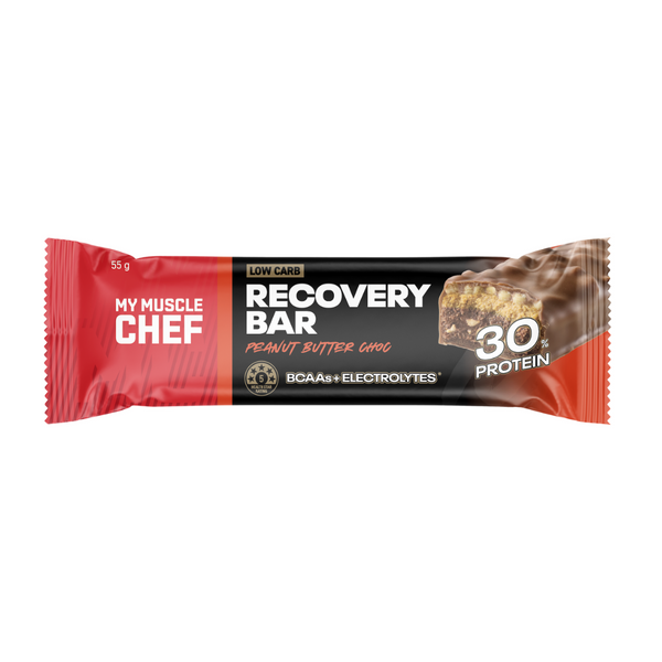 My Muscle Chef Recovery Bar 56g Peanut Butter Choc - 12 Pack – Fitness ...