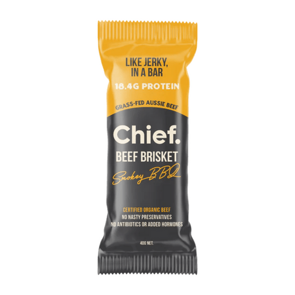 CHIEF Smokey BBQ Protein Bar 40g - 12 Pack – Fitness Vending