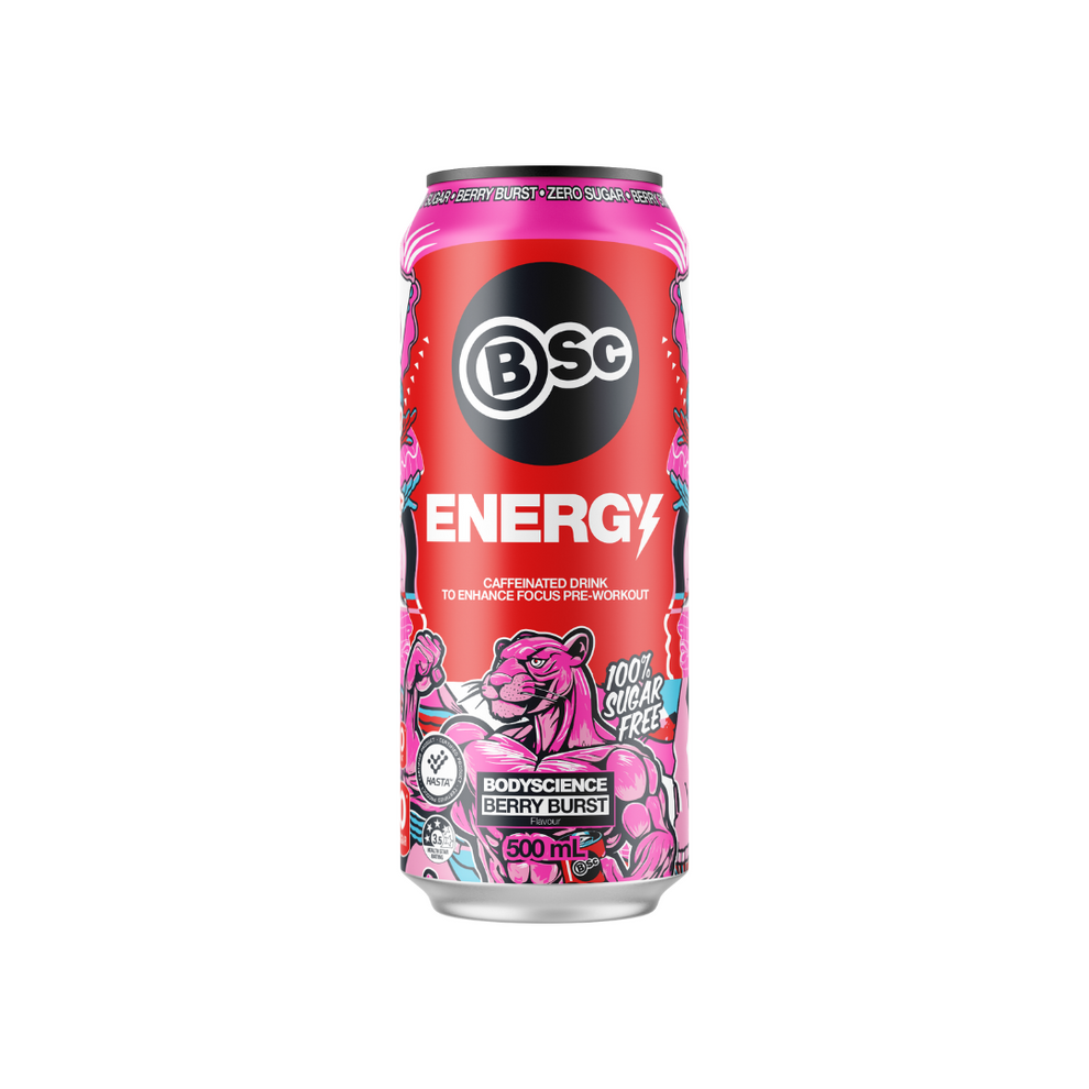 BSc Energy Drink 500ml Berry Burst - 12 pack – FITNESS VENDING