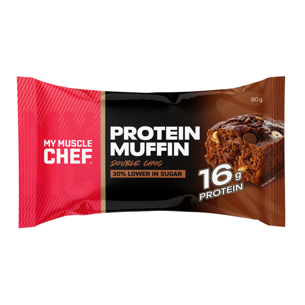 My Muscle Chef Protein Muffin 90g Double Choc - 12 Pack – Fitness Vending