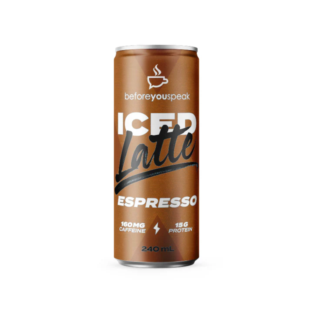 Beforeyouspeak Iced Latte Espresso RTD 240ml - 12 Pack – FITNESS VENDING