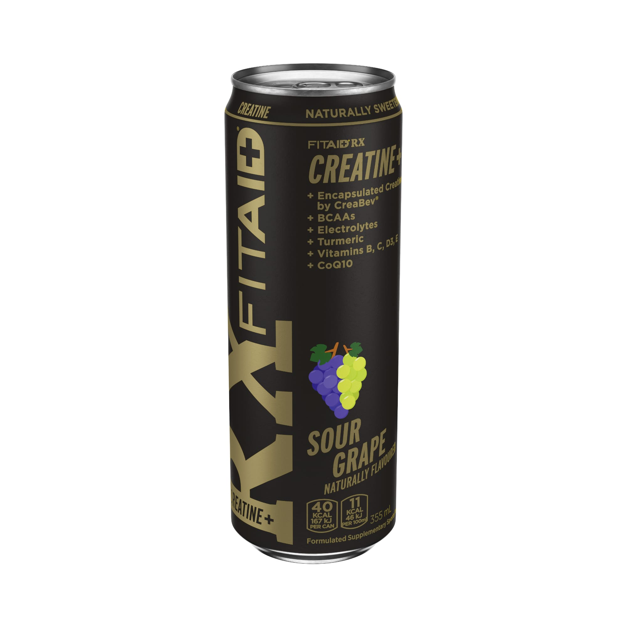 FITAID RX Recovery + Creatine 355ml - Sour Grape - 12 Pack – Fitness ...