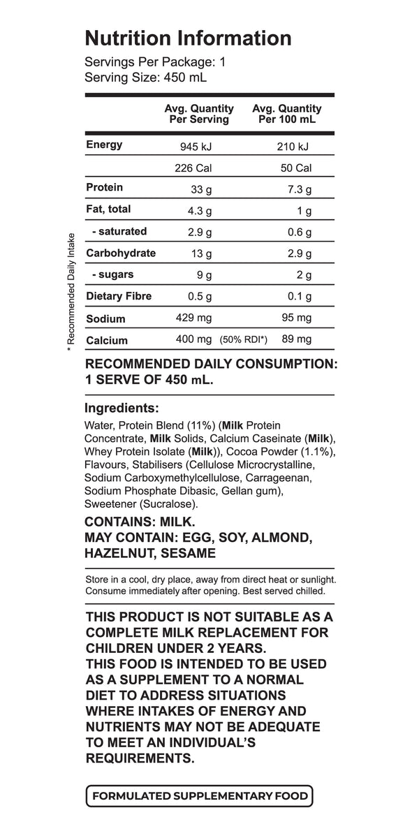 Gorilla X Labs Ultimate Protein RTD 450ml Milk Chocolate - 12 Pack ...