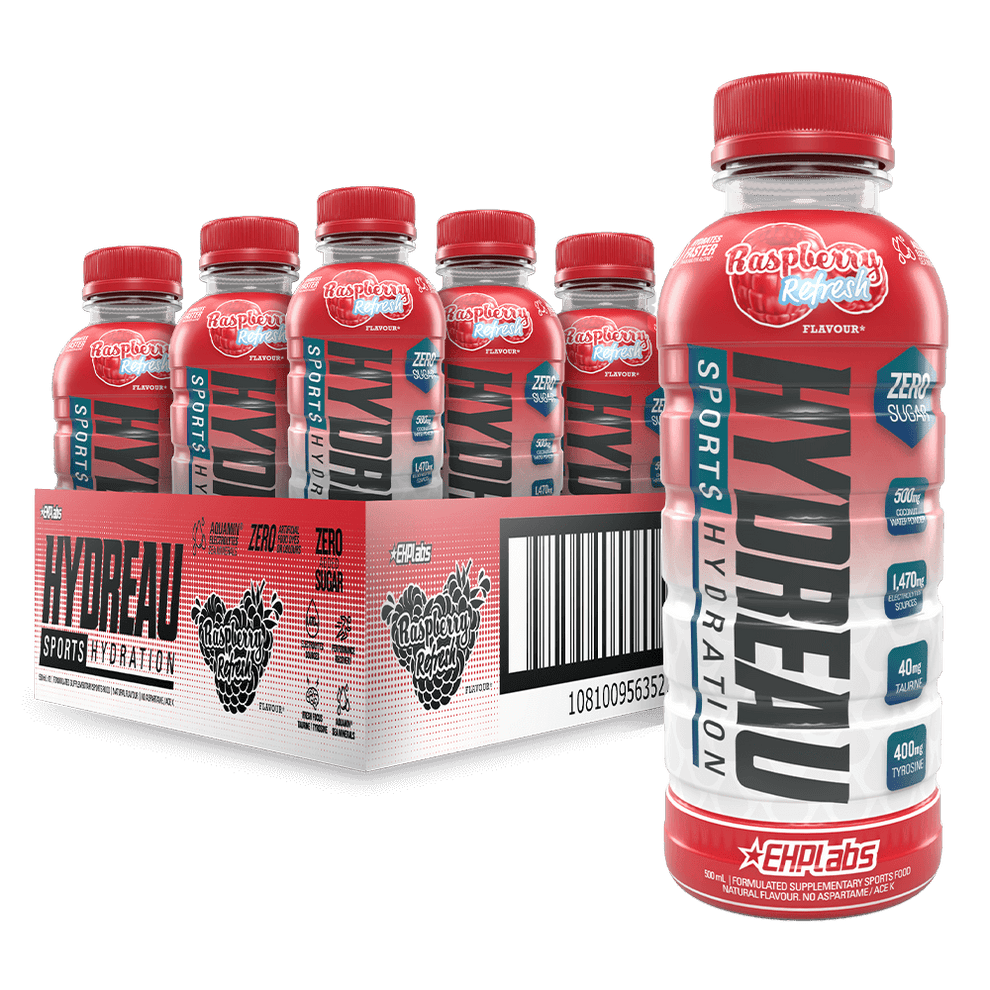 HYDREAU Sports Hydration RTD 500ml Raspberry Refresh - 12 Pack ...