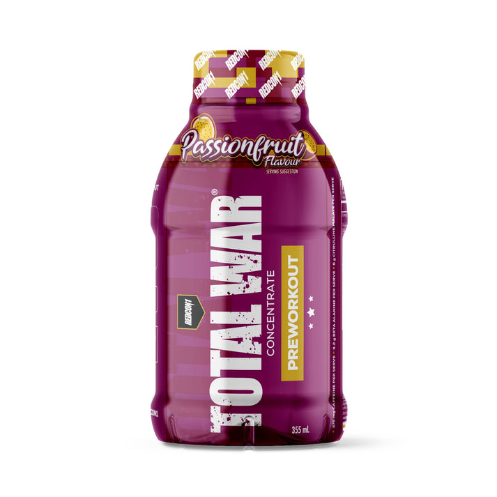 TOTAL WAR Pre Workout Concentrate RTD 355ml Passionfruit - 12 Pack ...