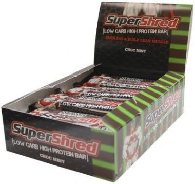 MAX'S Supershred Bar - Choc Mint - 60g - 12 Pack – Fitness Vending