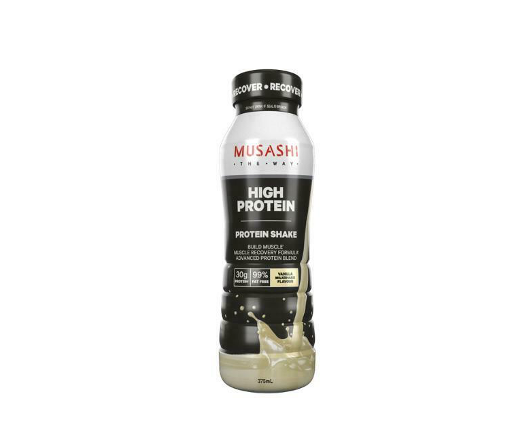 Musashi High Protein Shake 375ml Vanilla - 6 Pack – Fitness Vending