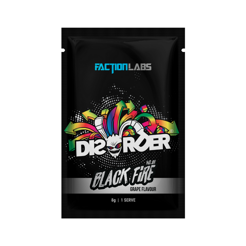 Faction Labs DISORDER Pre-Workout 8g Sachet Black Fire - 10 Pack ...
