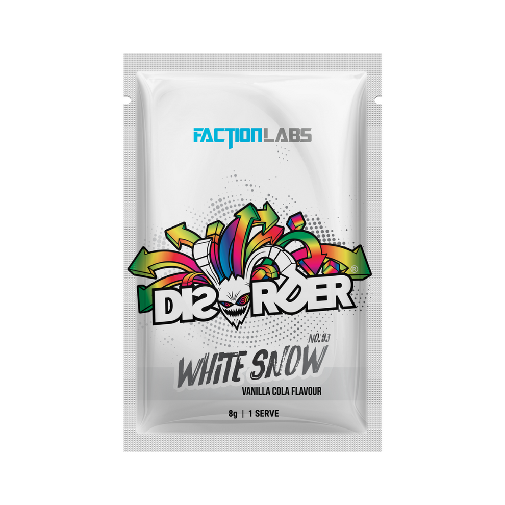 Faction Labs DISORDER Pre-Workout 8g Sachet White Snow - 10 Pack ...