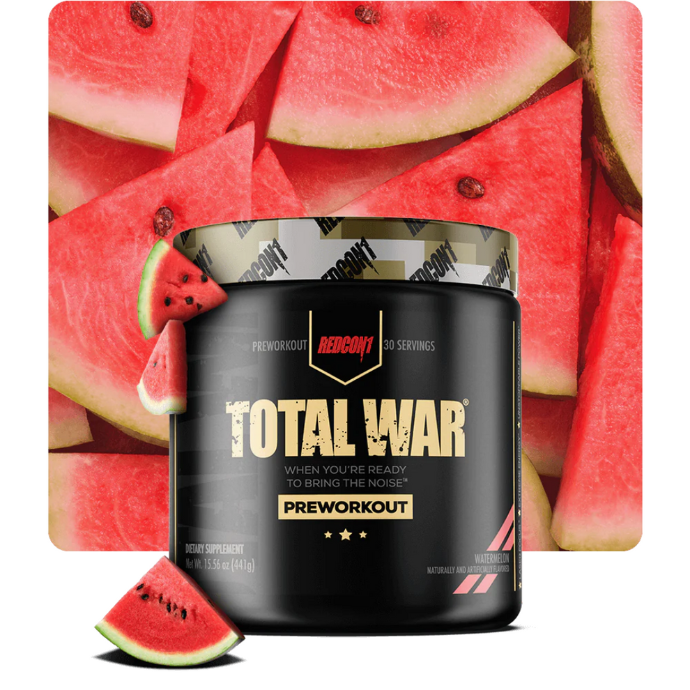 TOTAL WAR Pre Workout 30 Serves - Watermelon – Fitness Vending
